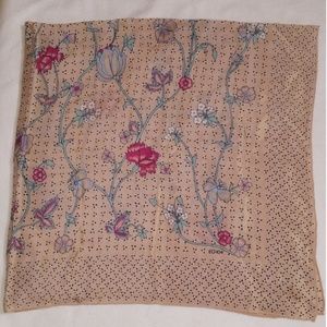 Echo Design | Accessories | Vintage Echo Silk Floral Shawl Scarf | Poshmark